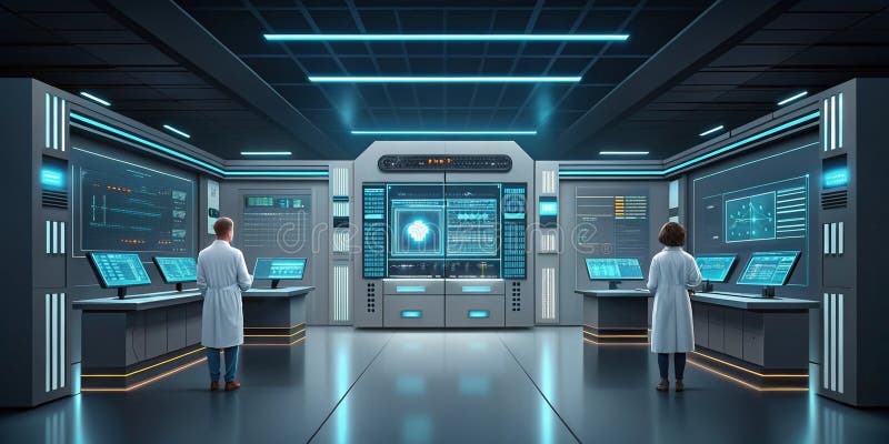 Large Language Model Artificial Intelligence Optimization Futuristic AI Powered Research Lab ...