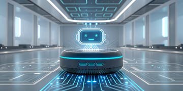 Large Language Model Artificial Intelligence Optimization Futuristic AI Robot Interface in High ...