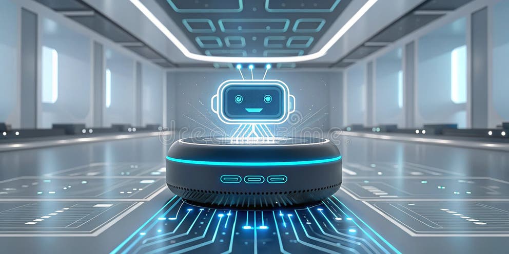 Large Language Model Artificial Intelligence Optimization Futuristic AI Robot Interface in High ...