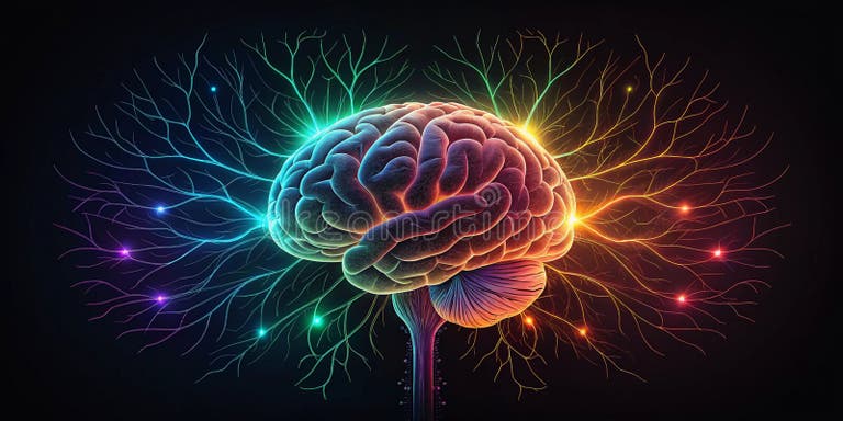 Large Language Model Artificial Intelligence Optimization Vibrant Brain ...