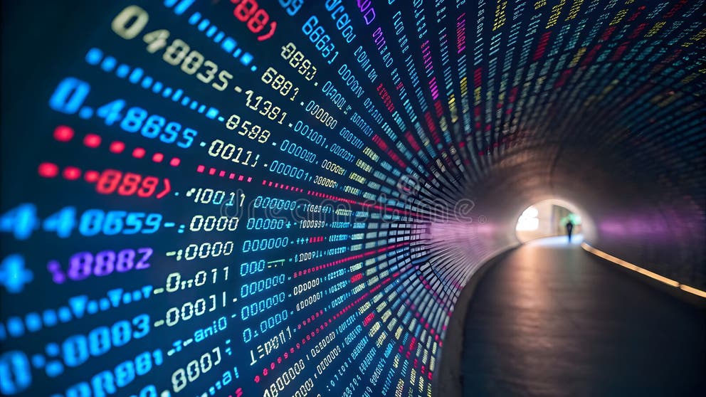 Large Language Model Deep Learning Computation Digital Tunnel Filled with Cascading Data Streams ...