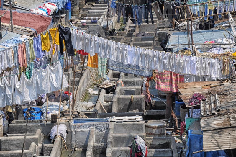 Large laundry Mumbai editorial image. Image of blue, large - 61182675