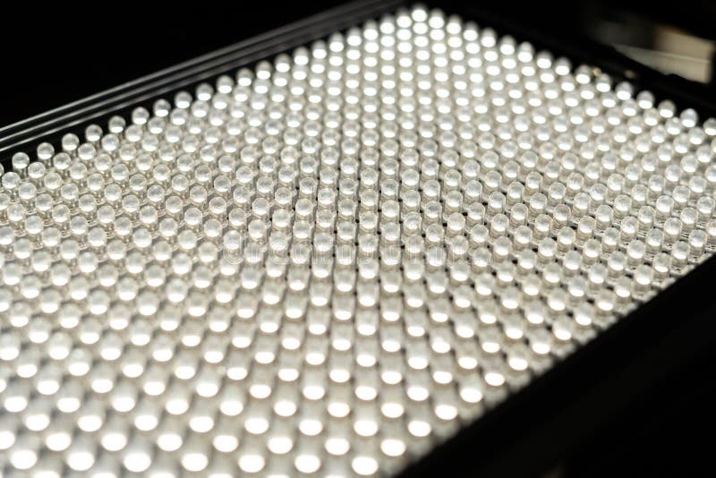 Large LED Panel for Filmmaking Close-up Stock Image - Image of flat ...