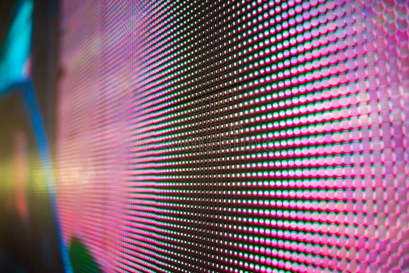Large LED Screen Dots. Stage Screen Stock Illustration - Illustration ...