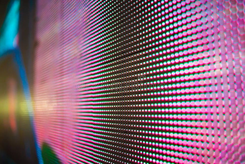 Large LED Screen Dots. Stage Screen Stock Illustration - Illustration ...