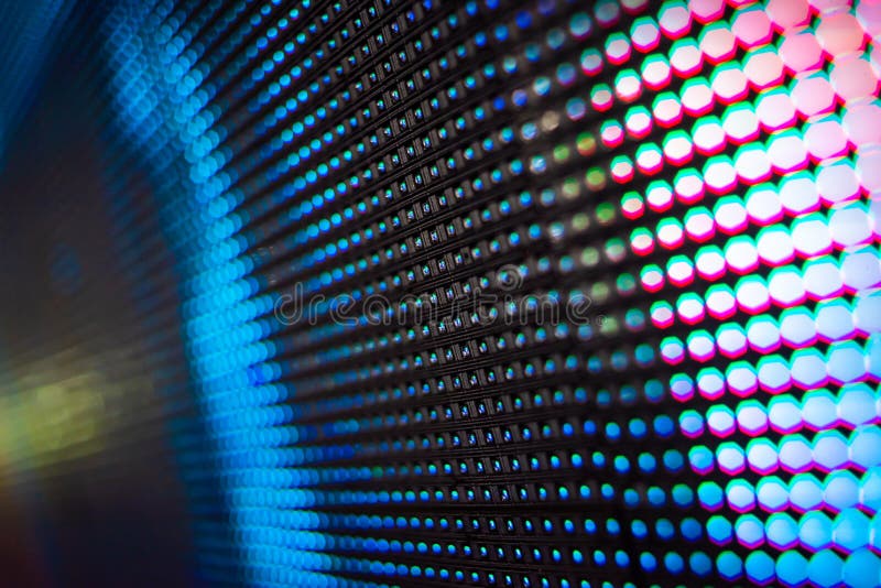 Large LED Screen Dots. Stage Screen Stock Illustration - Illustration ...