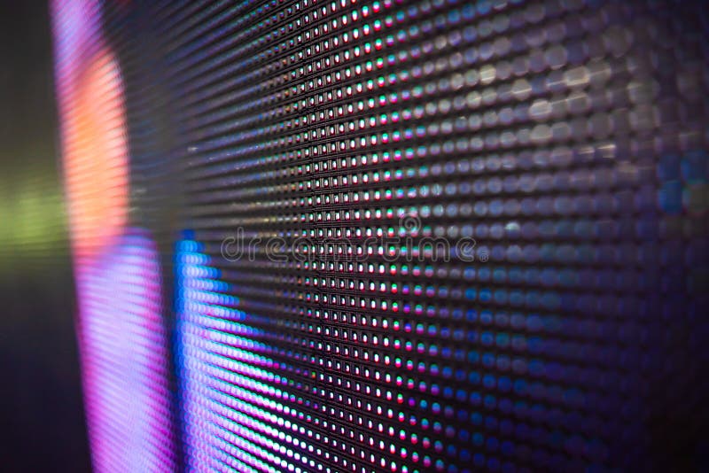 Large LED Screen Dots. Stage Screen Stock Illustration - Illustration ...