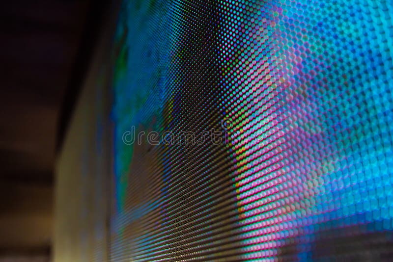 Large LED Screen Dots. Stage Screen Stock Illustration - Illustration ...