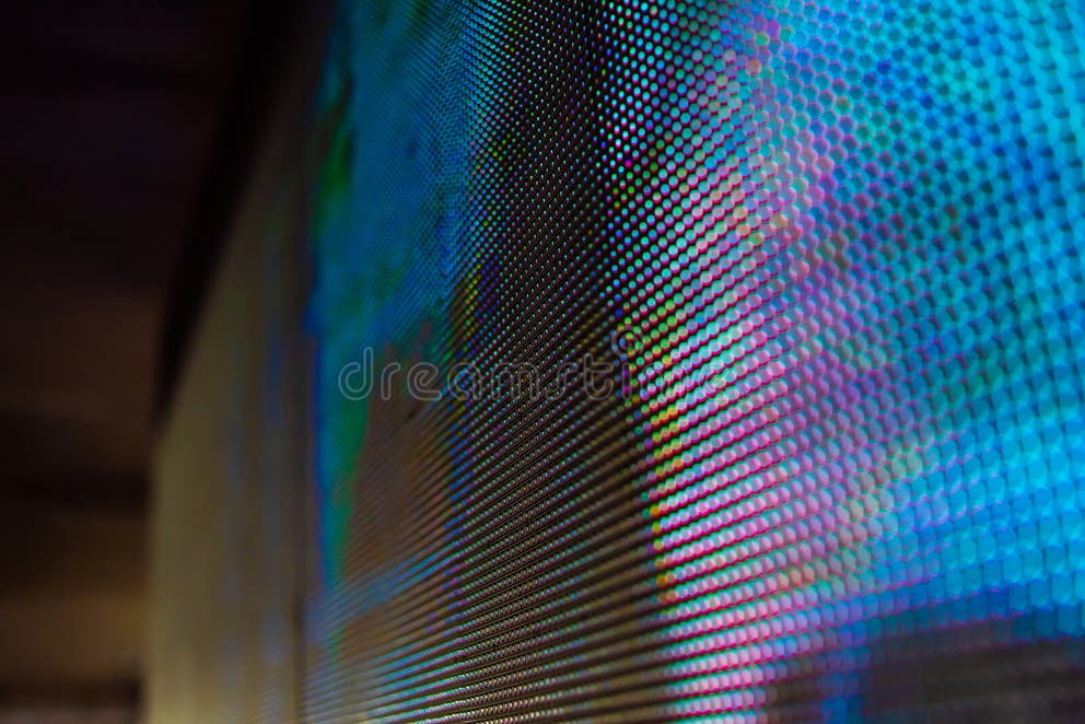 Large LED Screen Dots. Stage Screen Stock Illustration - Illustration ...