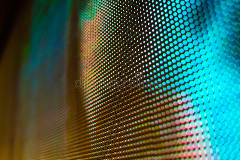 Large LED Screen Dots. Stage Screen Stock Illustration - Illustration ...