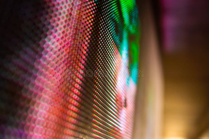 Large LED Screen Dots. Stage Screen Stock Illustration - Illustration ...