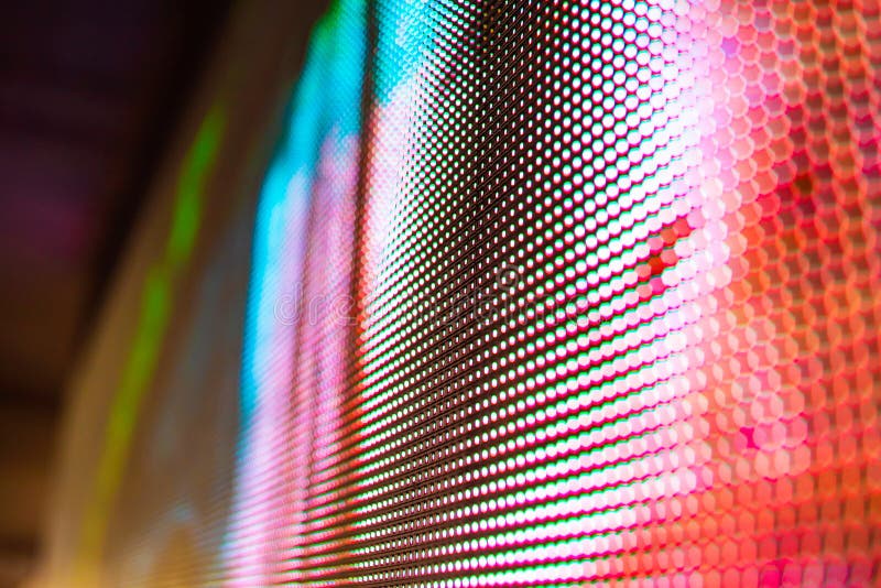 Large LED Screen Dots. Stage Screen Stock Illustration - Illustration ...