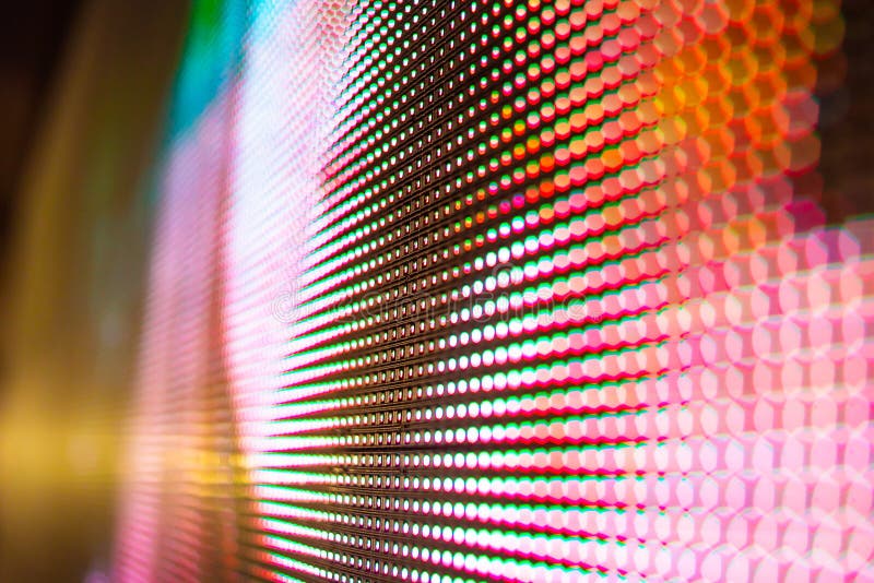 Large LED Screen Dots. Stage Screen Stock Illustration - Illustration ...