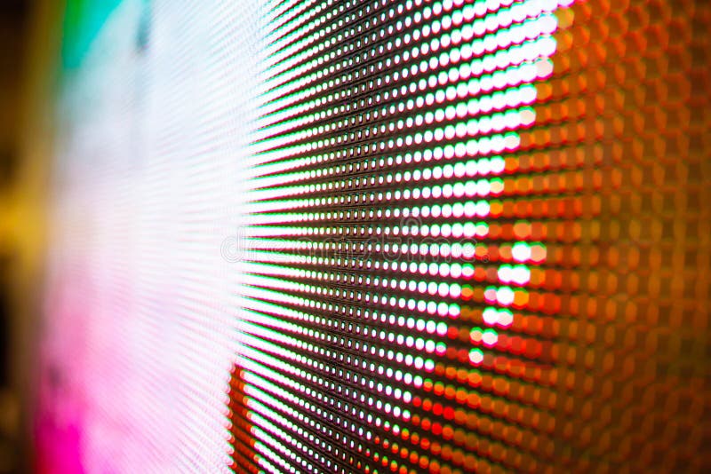 Large LED Screen Dots. Stage Screen Stock Illustration - Illustration ...