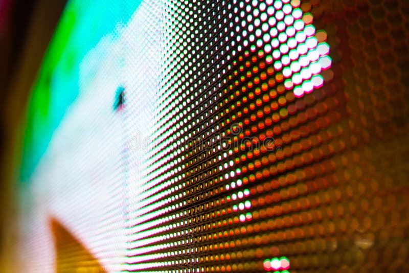 Large LED Screen Dots. Stage Screen Stock Illustration - Illustration ...