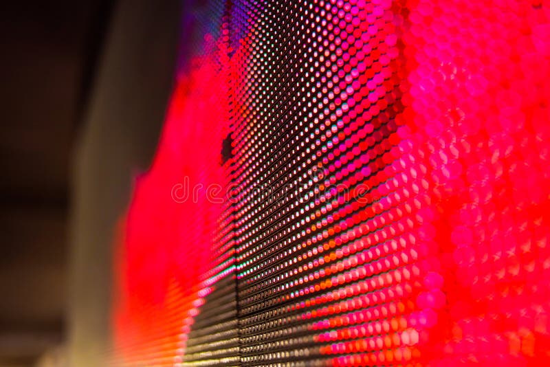 Large LED Screen Dots. Stage Screen Stock Illustration - Illustration ...