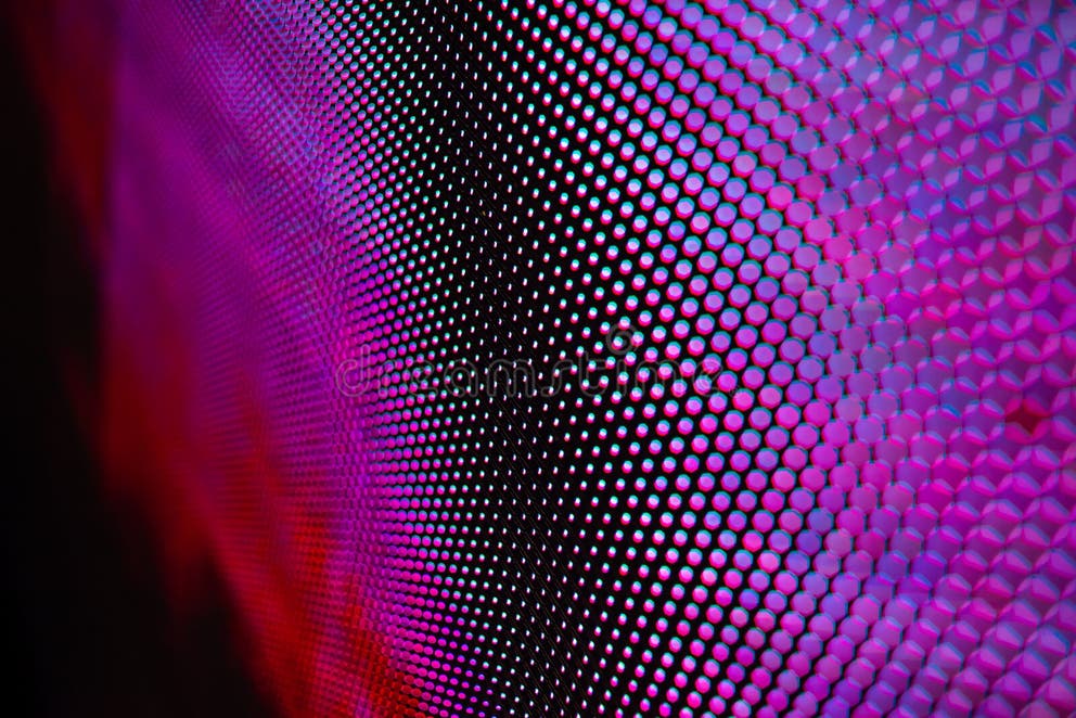 Large LED Screen Dots. Stage Screen Stock Illustration - Illustration ...