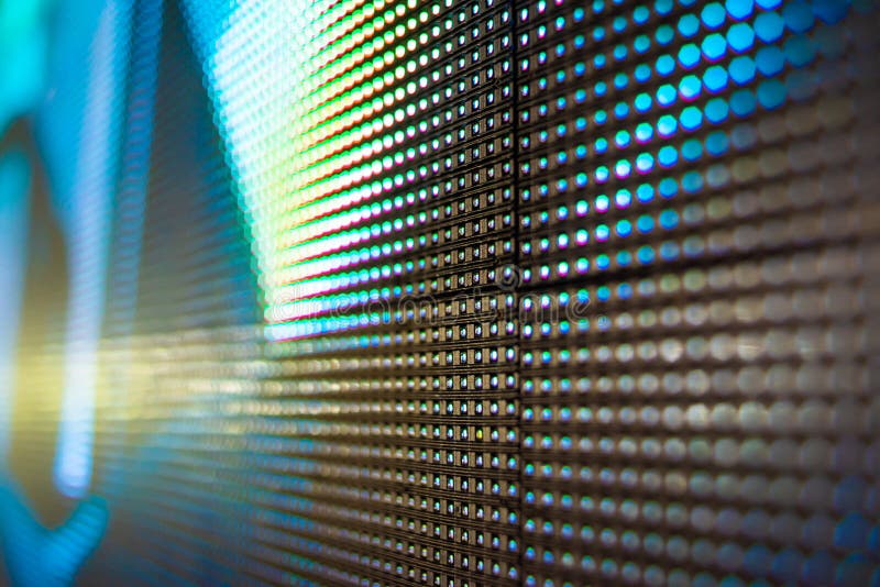 Large LED Screen Dots. Stage Screen Stock Illustration - Illustration ...