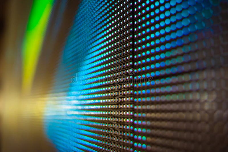 Large LED Screen Dots. Stage Screen Stock Illustration - Illustration ...