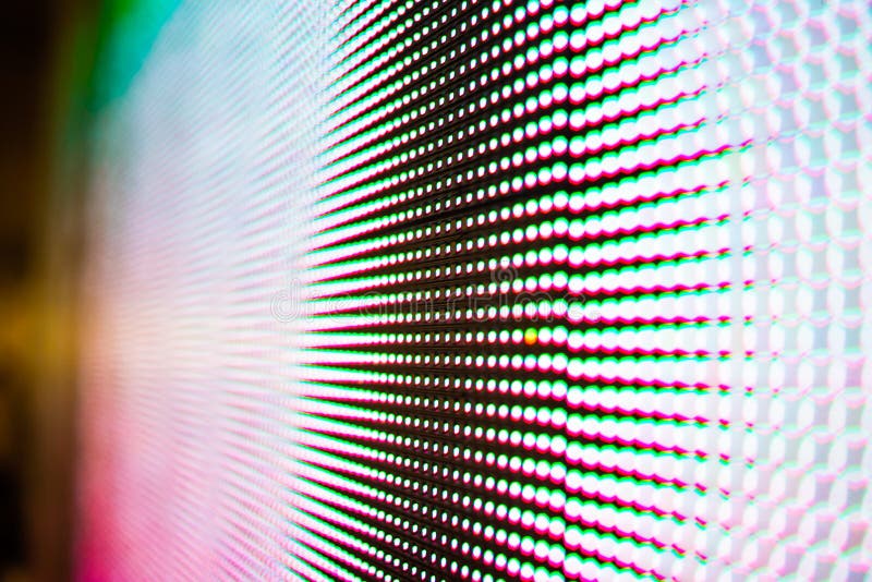 Large LED Screen Dots. Stage Screen Stock Illustration - Illustration ...