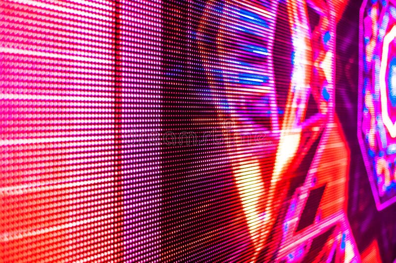 Large LED Screen Dots. Stage Screen Stock Illustration - Illustration ...