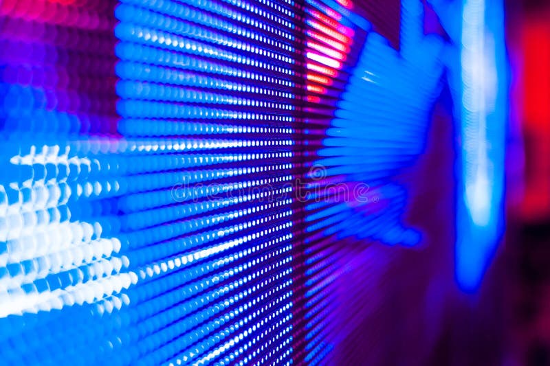 Large LED Screen Dots. Stage Screen Stock Illustration - Illustration ...