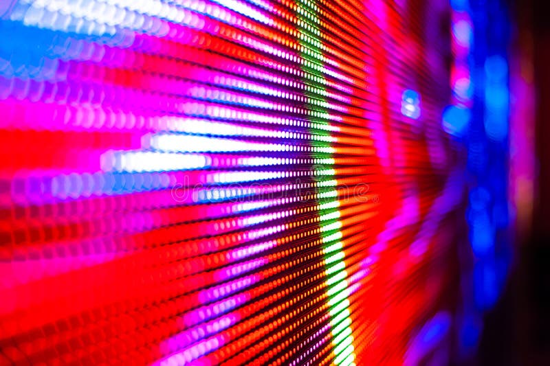 Large LED Screen Dots. Stage Screen Stock Illustration - Illustration ...