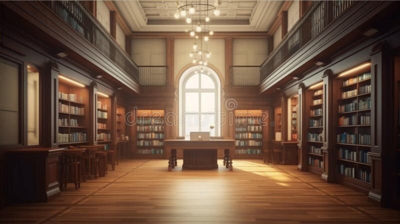 Large Library with Many Books for Learning with Knowledge. AI Generated ...