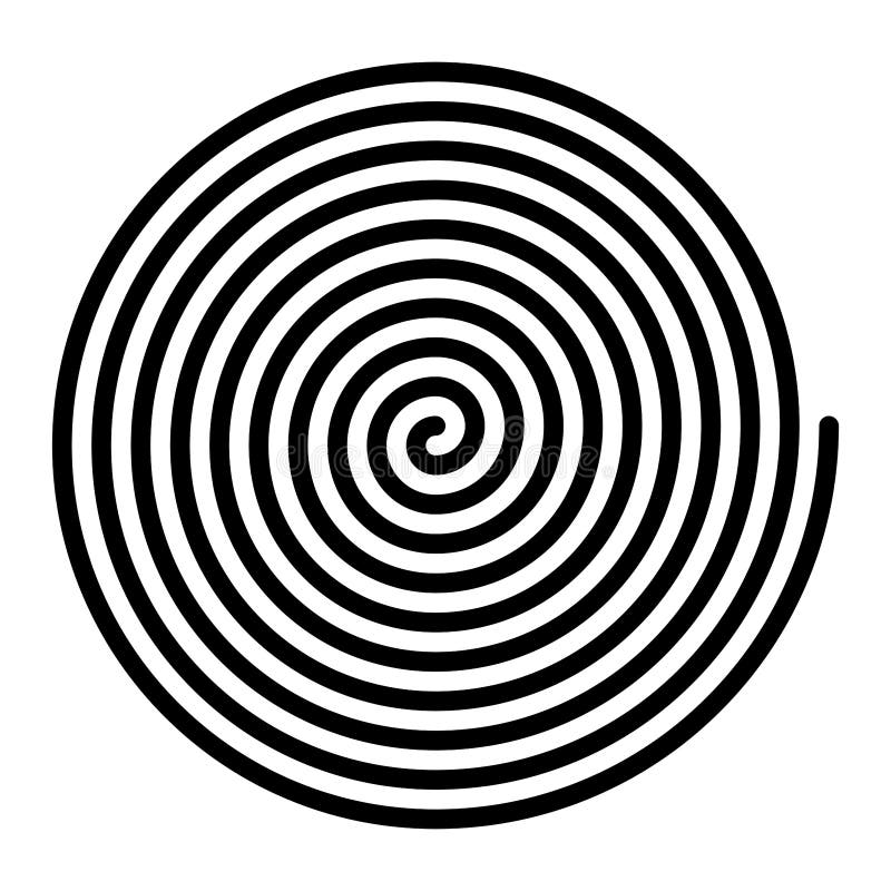 Large Linear Spiral, Also Called Archimedean or Arithmetic Spiral Stock ...