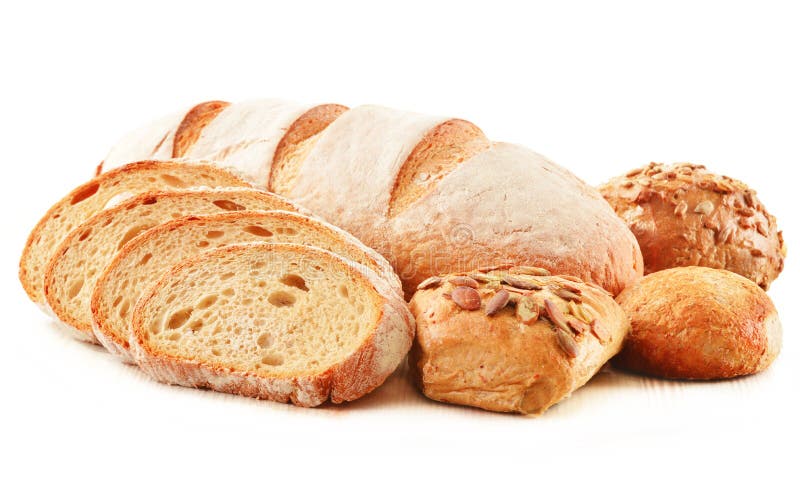 Large Loaf of Bread on White Stock Photo - Image of food, loaf: 32315028
