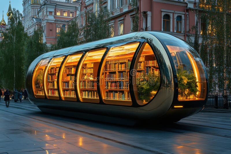 A Large, Long, and Narrow Building with Many Windows and a Lot of Books ...