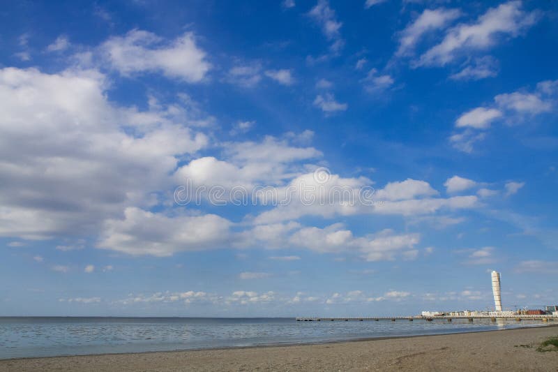 A Large Long Pier on a Sea Beach Stock Image - Image of pier, landmark ...