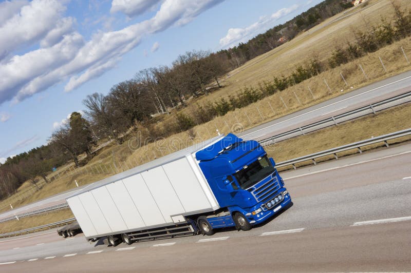 Large lorry on motorway stock image. Image of shipping - 728221