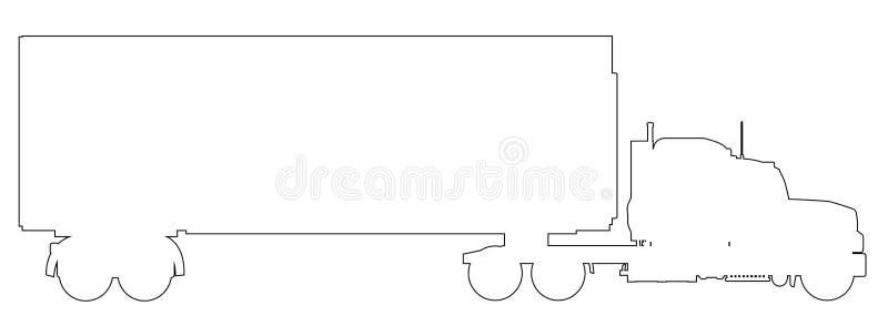 Large lorry stock vector. Illustration of industry, service - 48520177