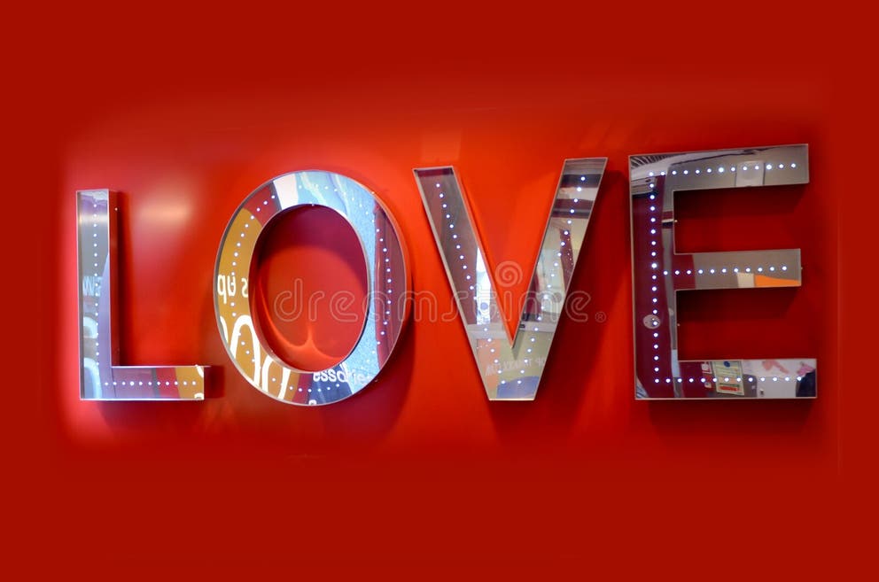Large LOVE display sign stock image. Image of happy, display - 55113379