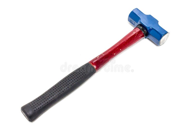 Large Lump Blue Hammer Steel Stock Image - Image of large, metal: 81374733