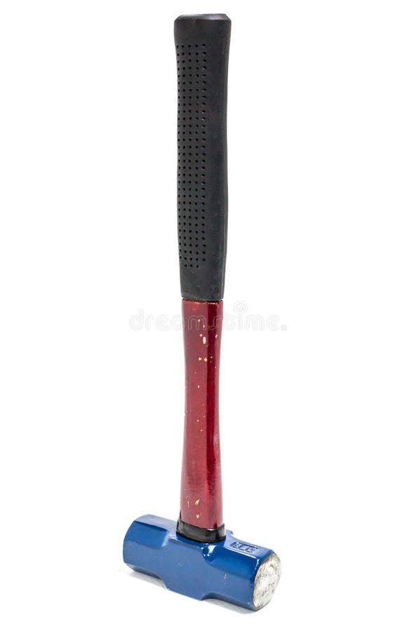 Large Lump Blue Hammer Steel Stock Image - Image of worn, equipment ...