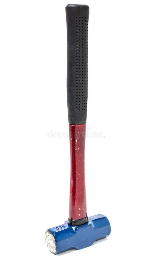 Large Lump Blue Hammer Steel Stock Image - Image of steel, construction ...