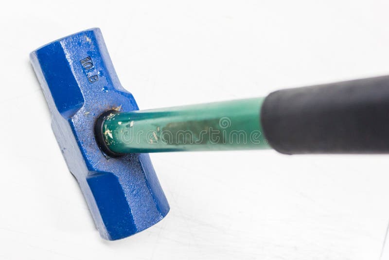 Large Lump Blue Hammer Steel Stock Photo - Image of head, pound: 81375518