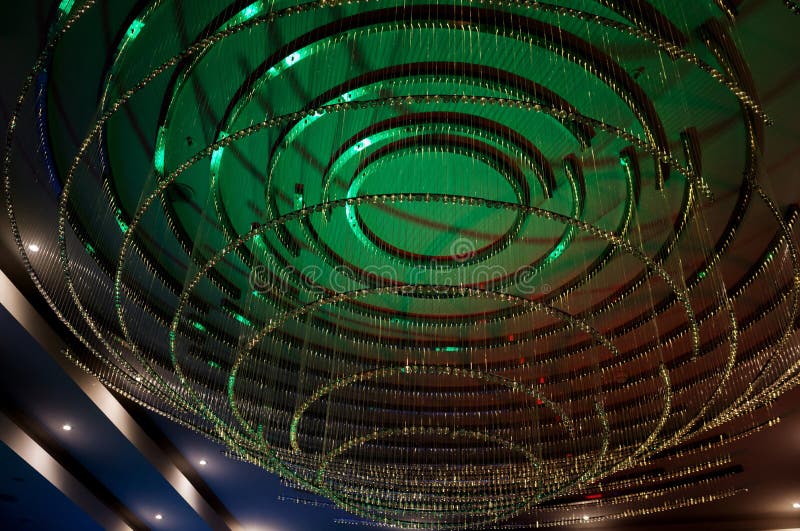 Large luxurious chandelier stock image. Image of hotel - 268490199