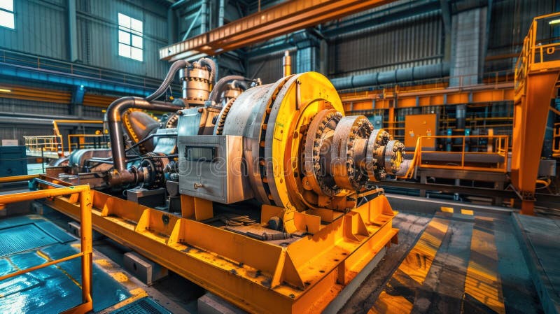 Large Machine Inside Industrial Building Suitable Concepts Stock Photos ...