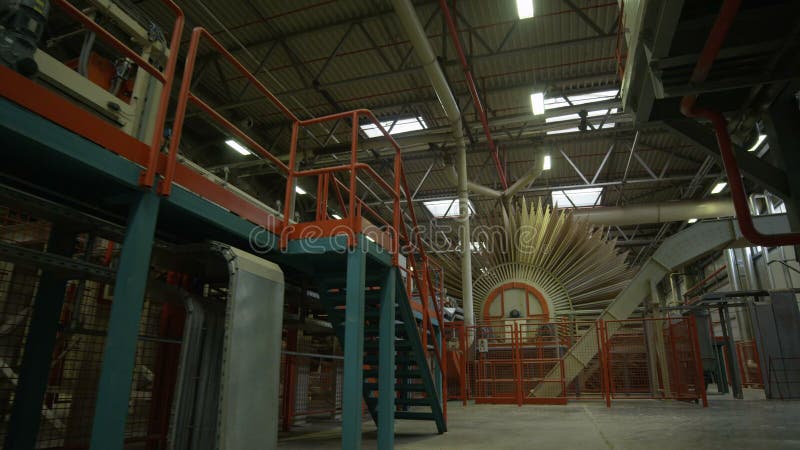 Large Machine Tools and Woodwork Mechanisms in Workshop Stock Footage ...