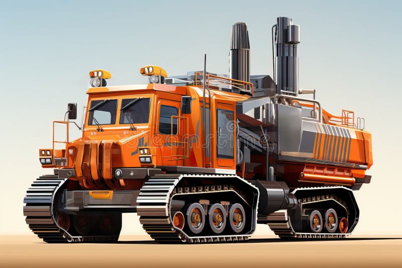 A Large Machine Unit for Drilling Various Types of Wells. Stock Image ...