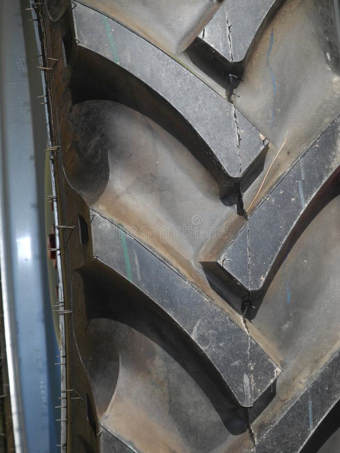 Large Machinery Tire Tread Pattern Stock Photo - Image of farming ...