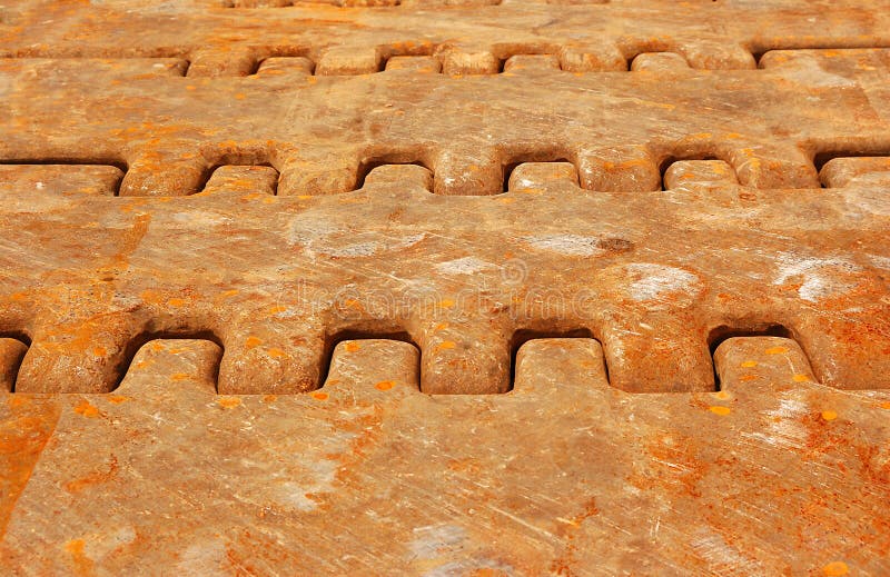 Large Machinery Tracks stock photo. Image of tracked - 14873472