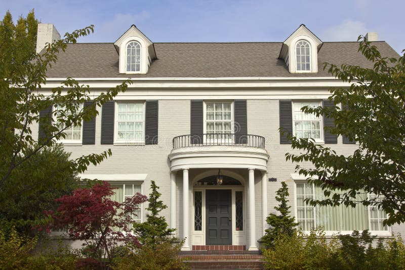 Large mansion Seattle WA. stock photo. Image of architecture - 34340608