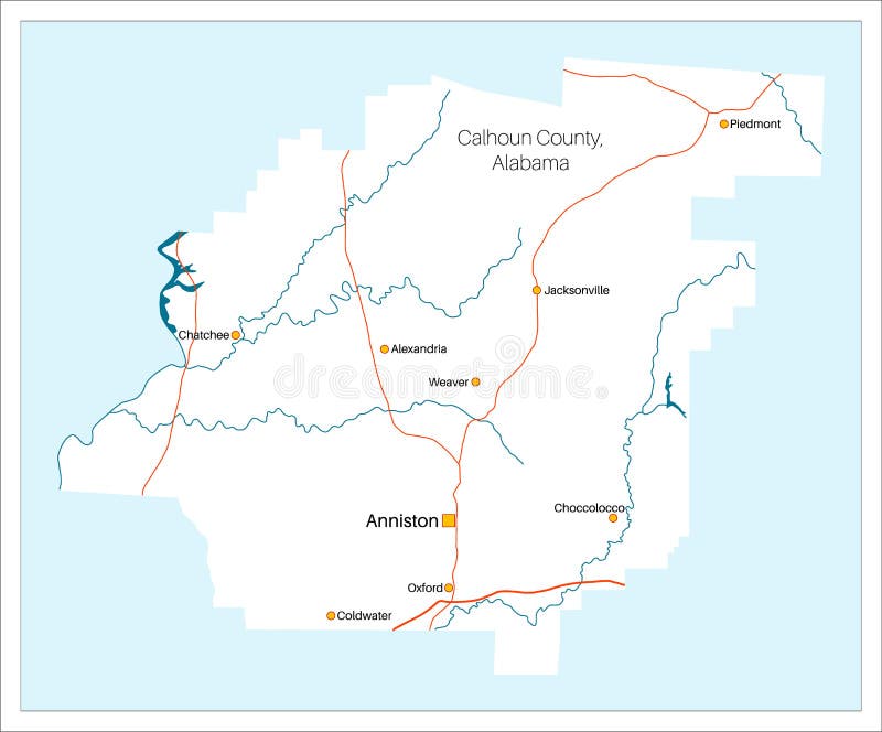 Alabama: Calhoun County stock vector. Illustration of wind - 90488368