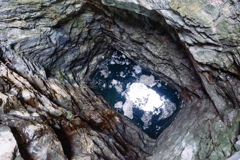 Large Marble Rock in the Forest Stock Image - Image of holiday, large ...