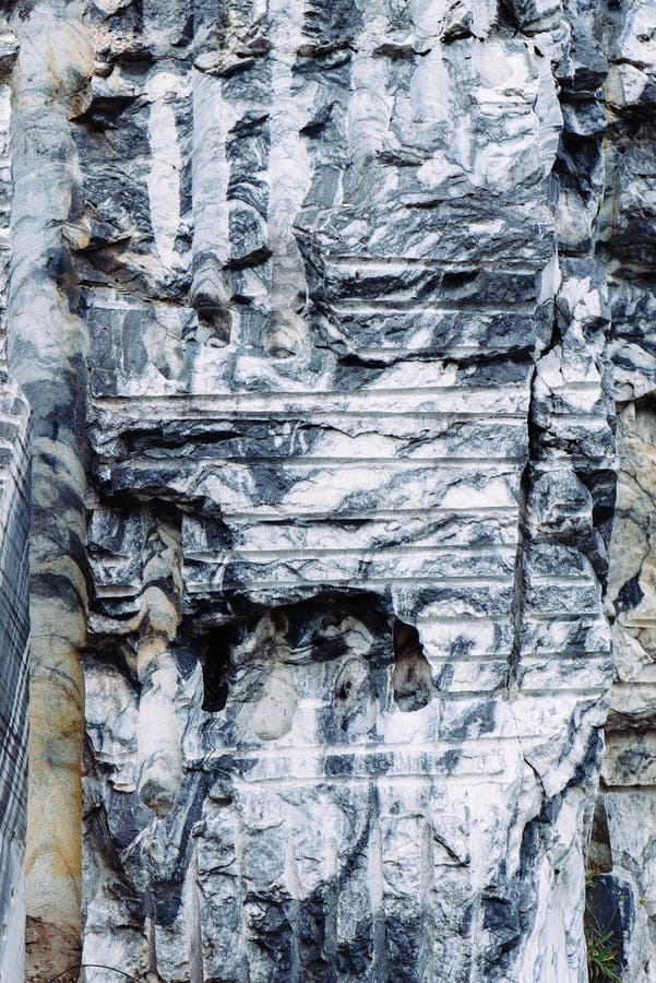 Large Marble Rock in the Forest Stock Photo - Image of forest, lake ...