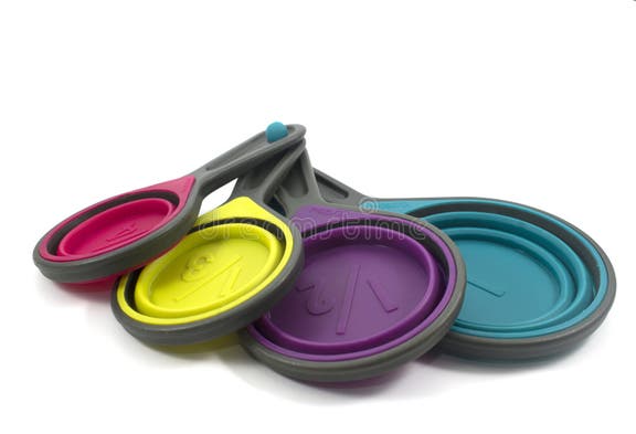 Large Measuring Cups Collapsed. Stock Photo - Image of prepare, kitchen ...